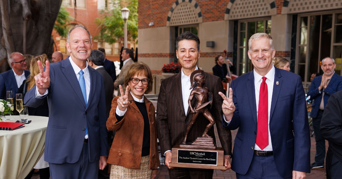 USC Marshall Celebrates Tavakoli Real Estate Center Naming Ceremony ...