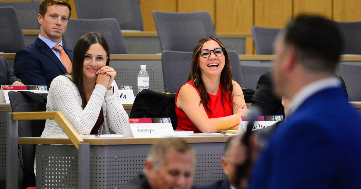 Master of Business for Veterans (MBV) - USC Marshall